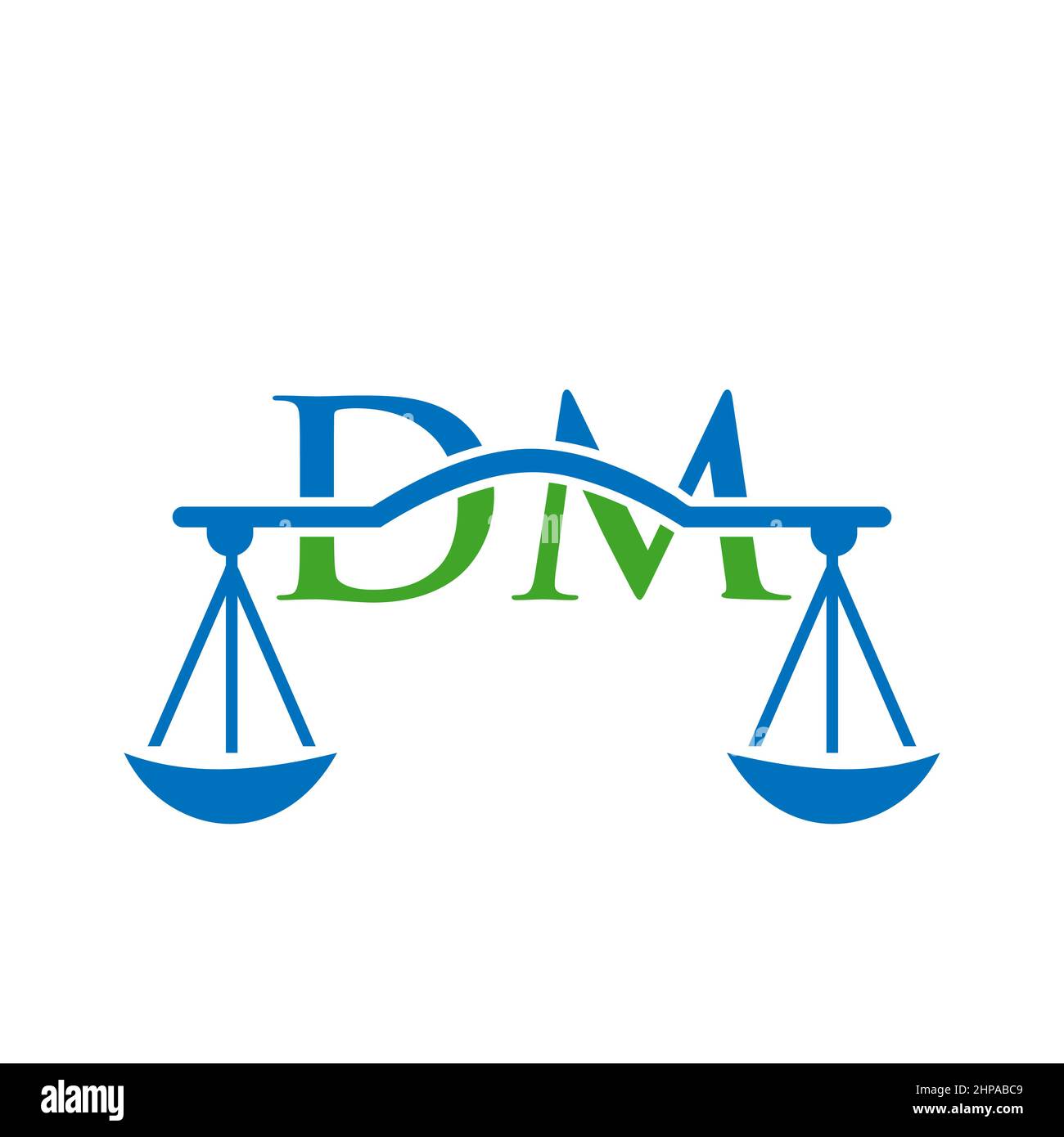 Law Firm Letter DM Logo Design. Lawyer, Justice, Law Attorney, Legal ...