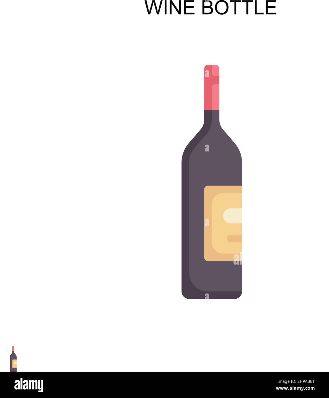 Mockup wine bottle Stock Vector Images - Alamy