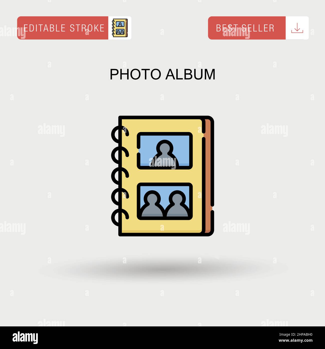 Family photo album collection Stock Vector Images - Alamy