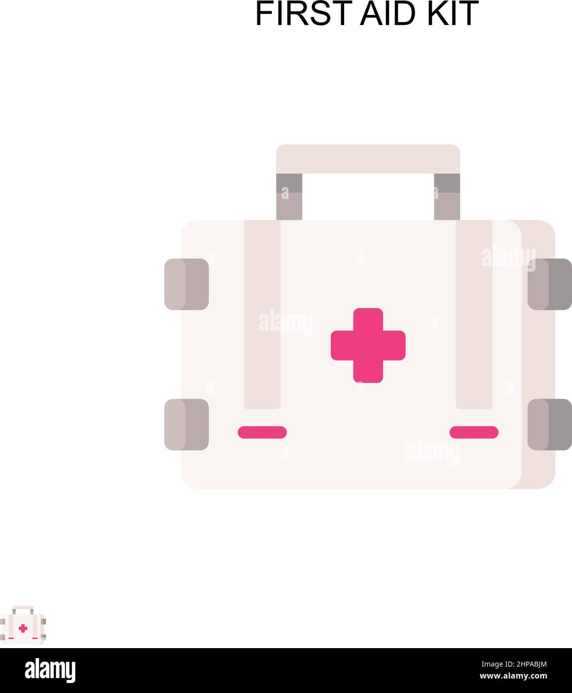 First aid kit Simple vector icon. Illustration symbol design template ...