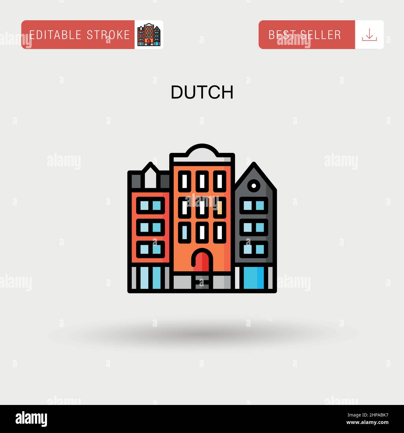 Traditional dutch architecture Stock Vector Images - Alamy