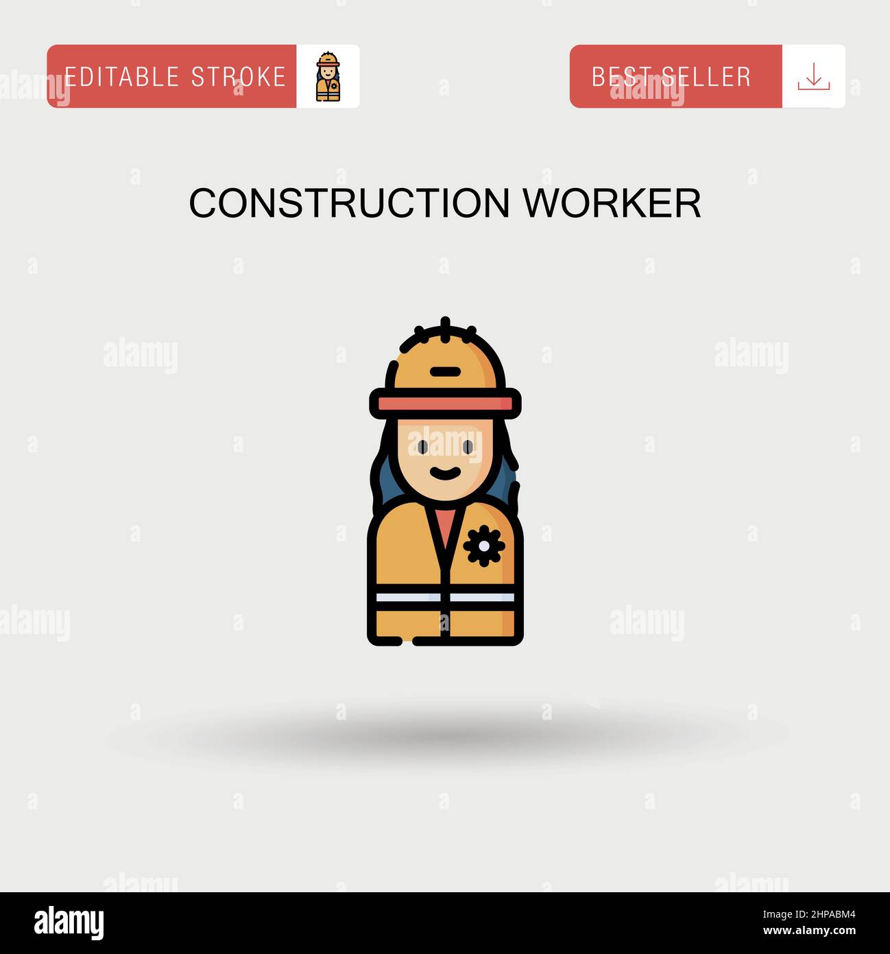 Construction project worker Stock Vector Images - Alamy