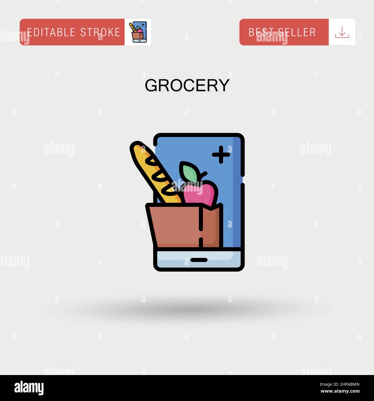 Online grocery store shopping Stock Vector Images - Alamy