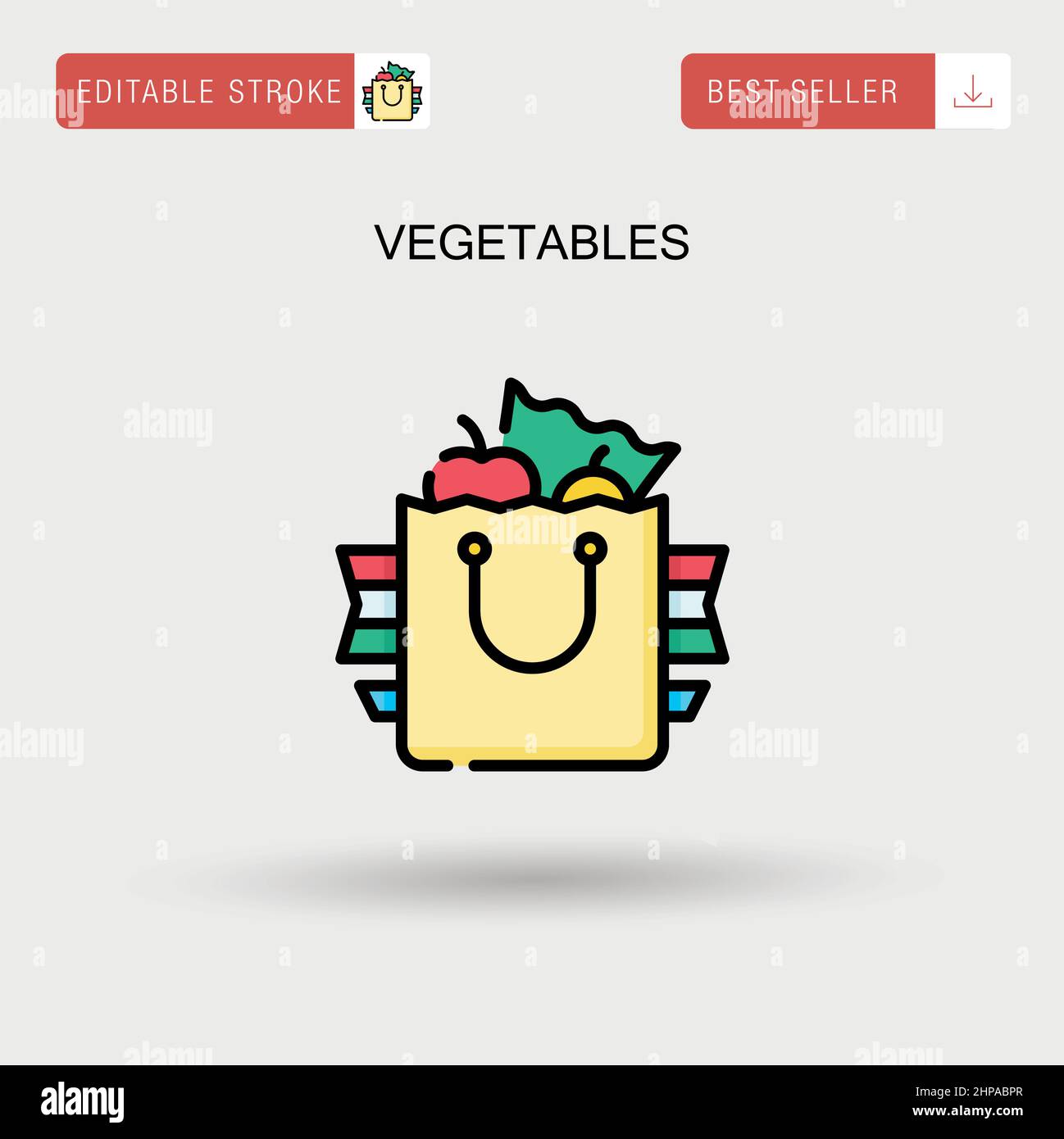 Vegetables Simple vector icon Stock Vector Image & Art - Alamy