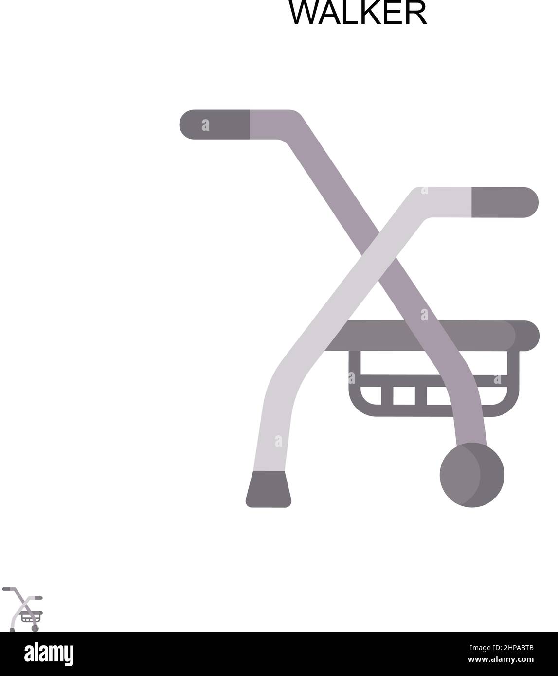 Walker Simple vector icon. Illustration symbol design template for web ...