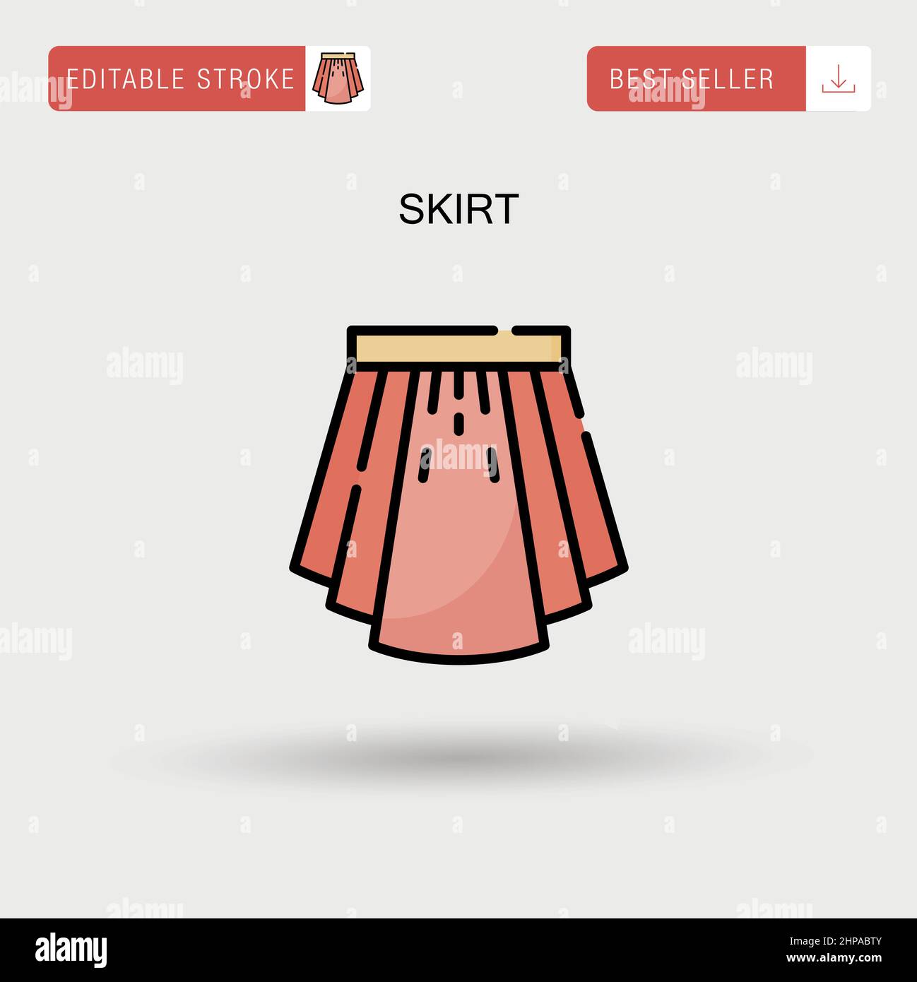 Skirt Simple vector icon Stock Vector Image & Art - Alamy