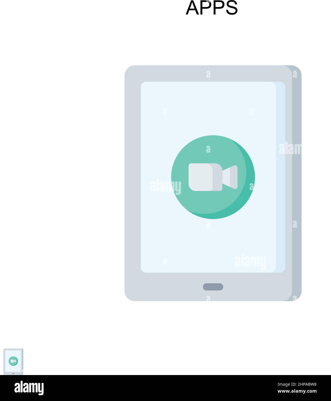 Apps Simple vector icon. Illustration symbol design template for web ...