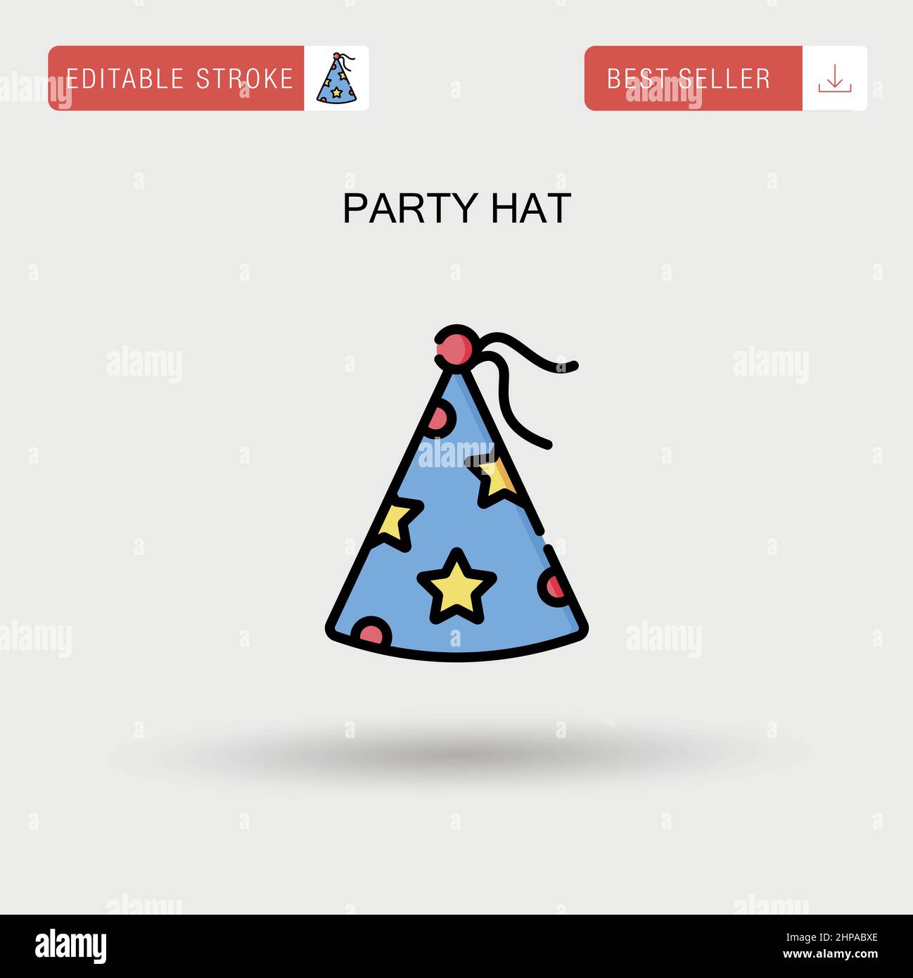 Happy birthday hat Stock Vector Images - Alamy