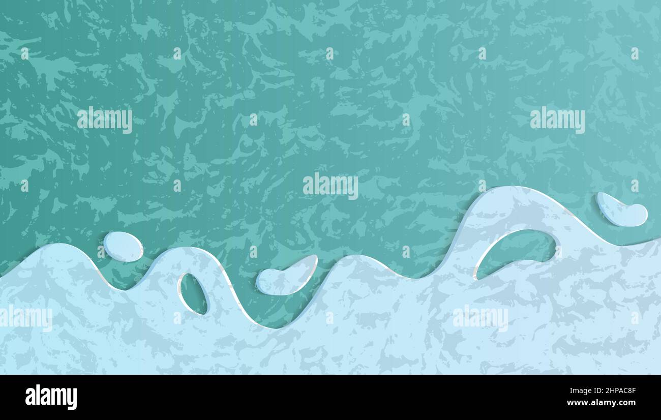 Abstract paper cut out background for design in light colors with blank ...