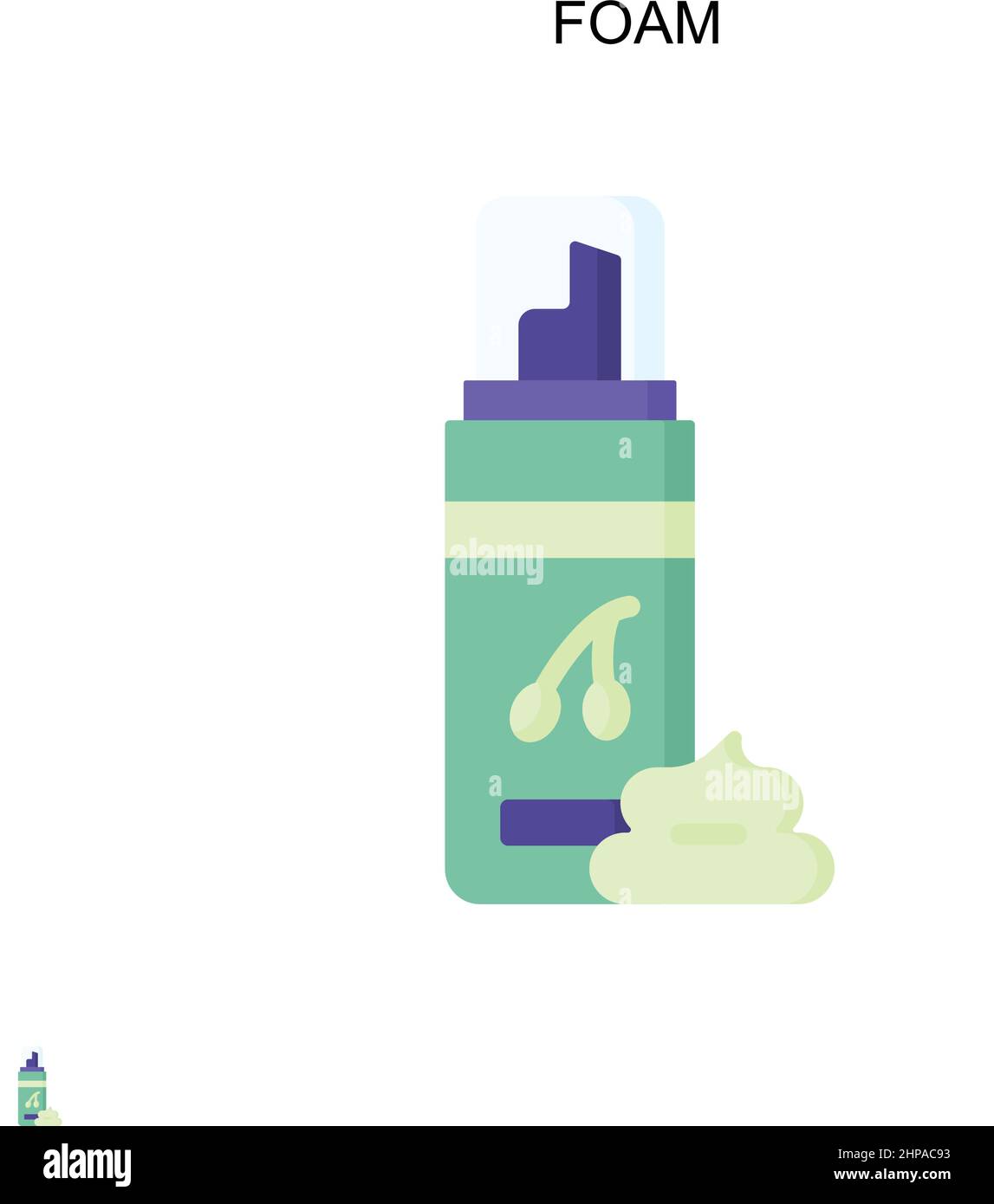 Foam Simple vector icon. Illustration symbol design template for web ...