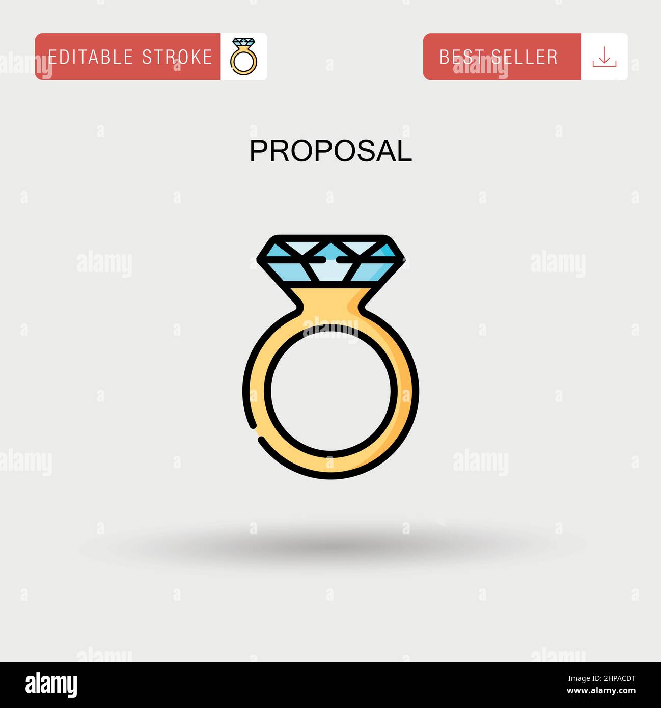 Proposal Simple vector icon Stock Vector Image & Art - Alamy