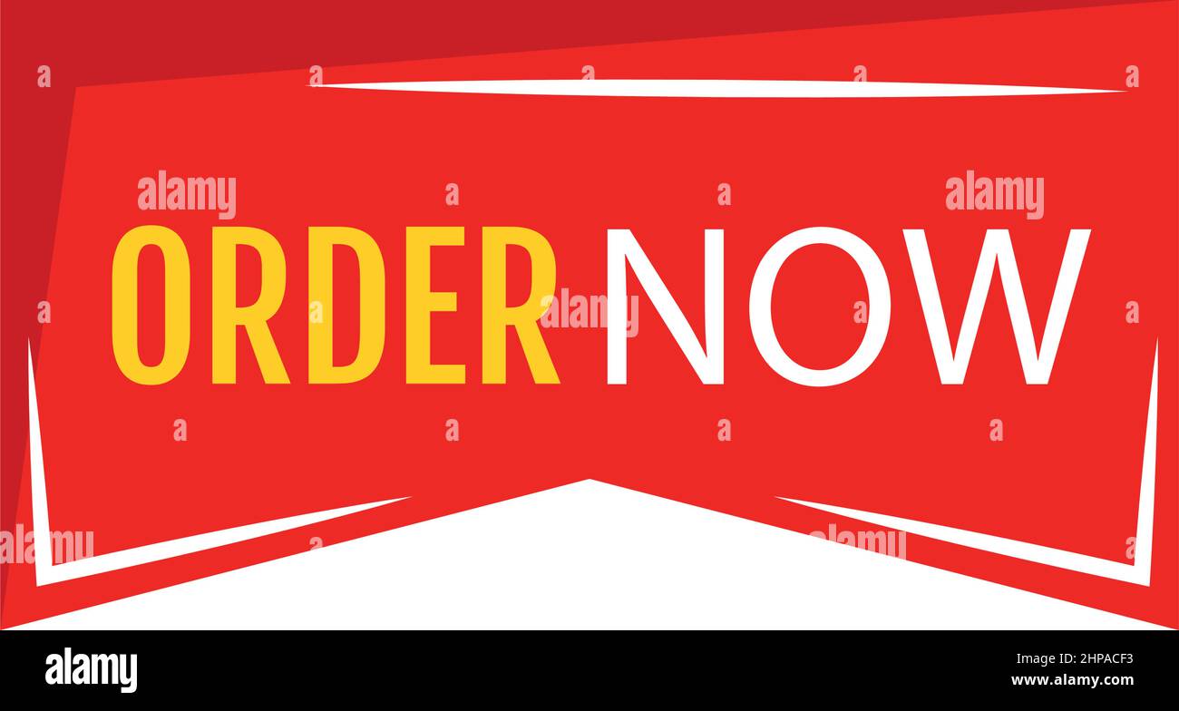 order now label Stock Vector Image & Art - Alamy