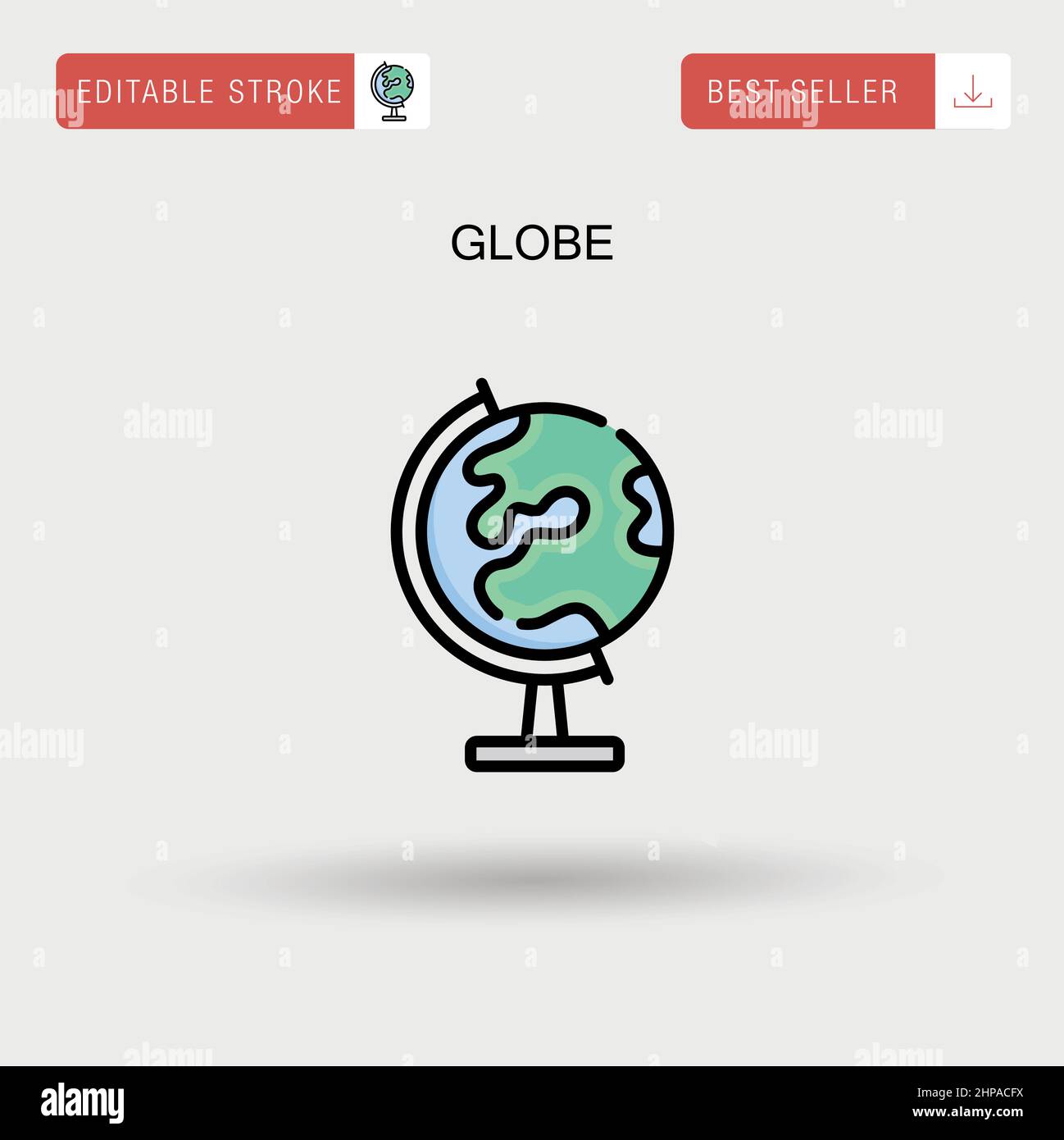 Globe map simple black and white hi-res stock photography and images ...