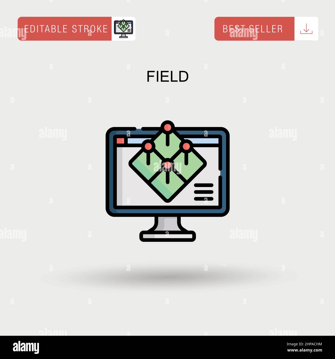 Field Simple vector icon Stock Vector Image & Art - Alamy