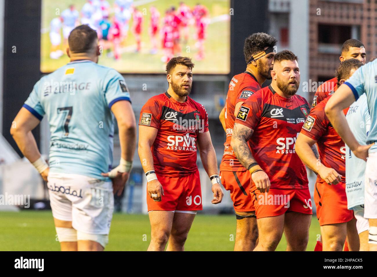 Facundo Isa (RCT) during the Top 14 game against Perpignan in Felix ...