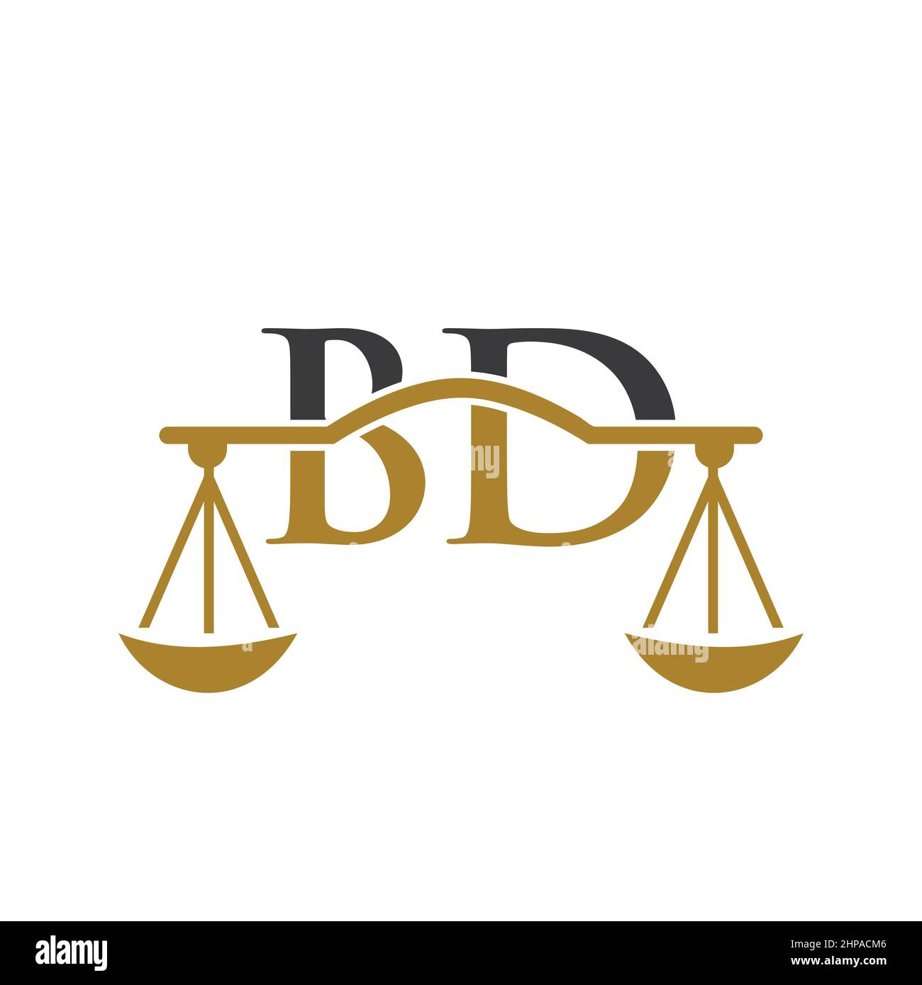 Law Firm Letter BD Logo Design. Lawyer, Justice, Law Attorney, Legal ...