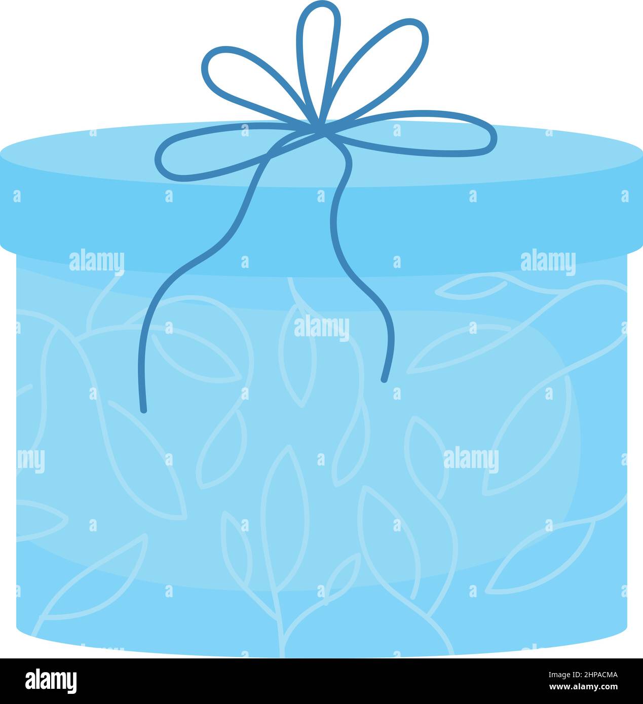 Gift in blue box semi flat color vector object Stock Vector Image & Art ...