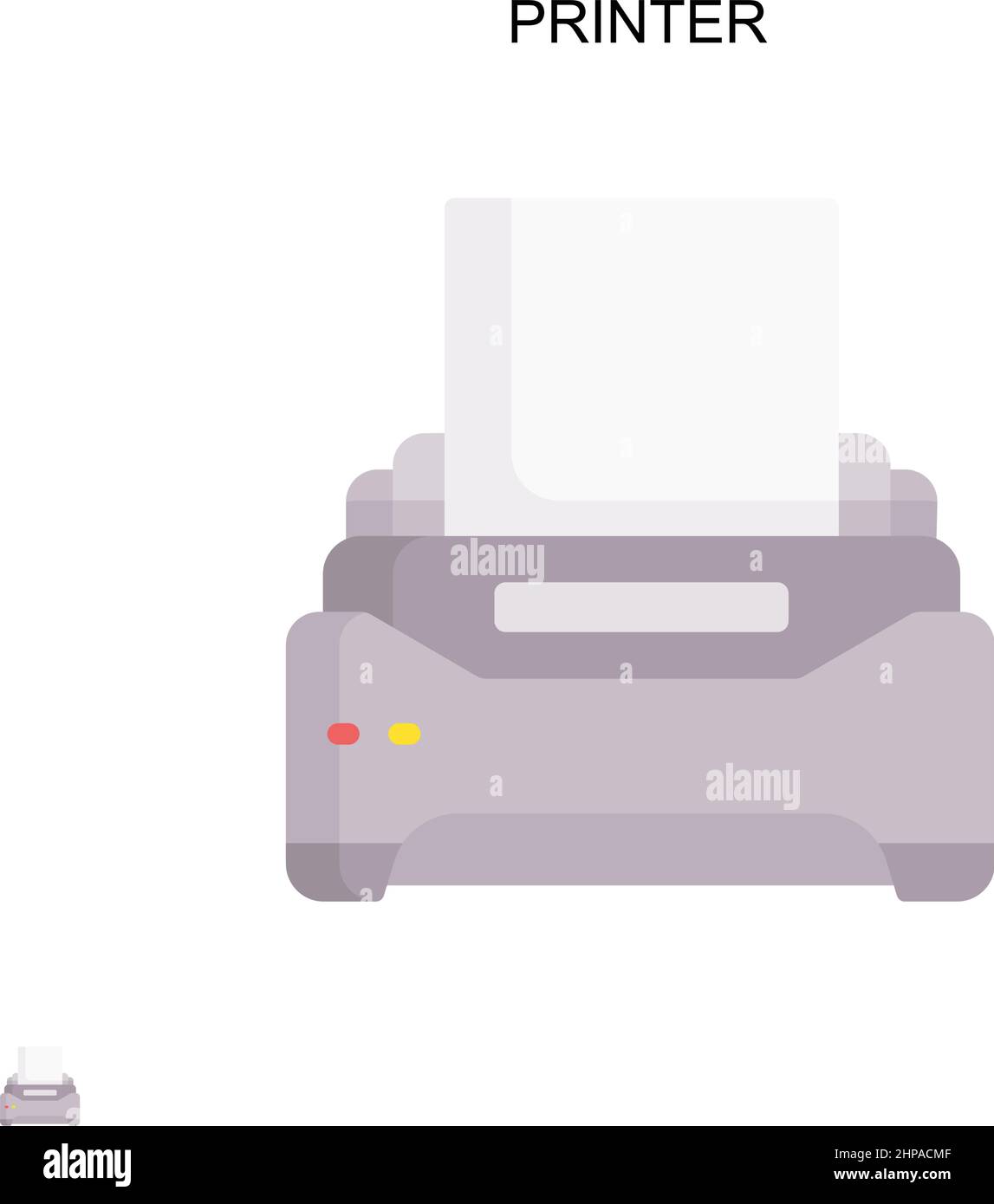 Printer Simple vector icon. Illustration symbol design template for web ...