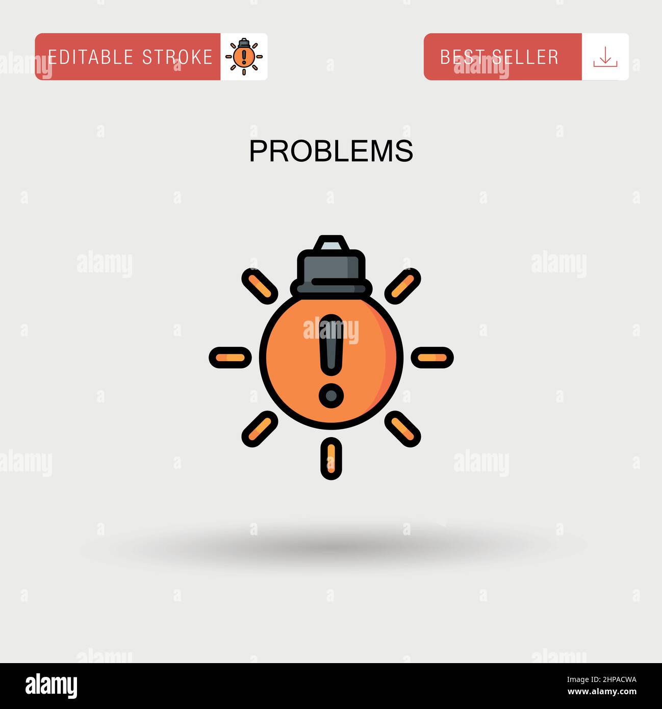 Problems Simple vector icon Stock Vector Image & Art - Alamy