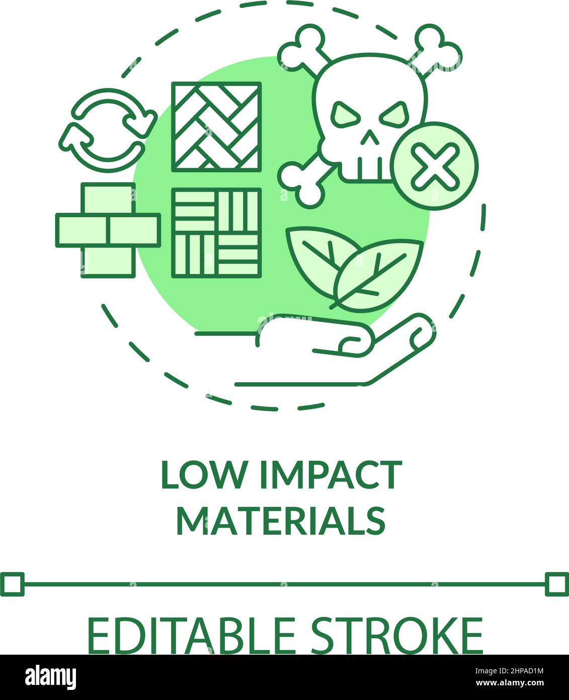 Low impact materials green concept icon Stock Vector Image & Art - Alamy Low impact materials green concept icon Stock Vector Image & Art - Alamy