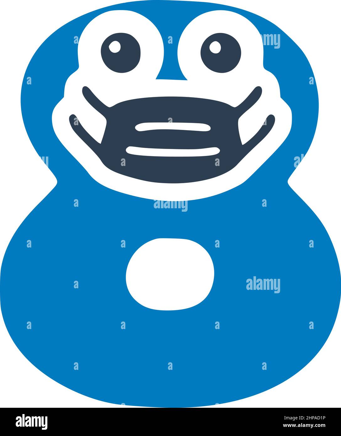 Number eight vector comic style hi-res stock photography and images - Alamy