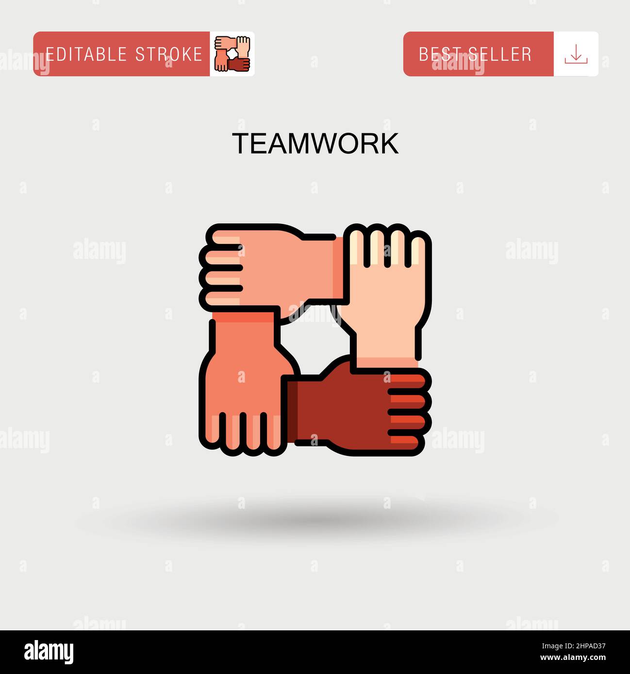 Teamwork unity Stock Vector Images - Alamy