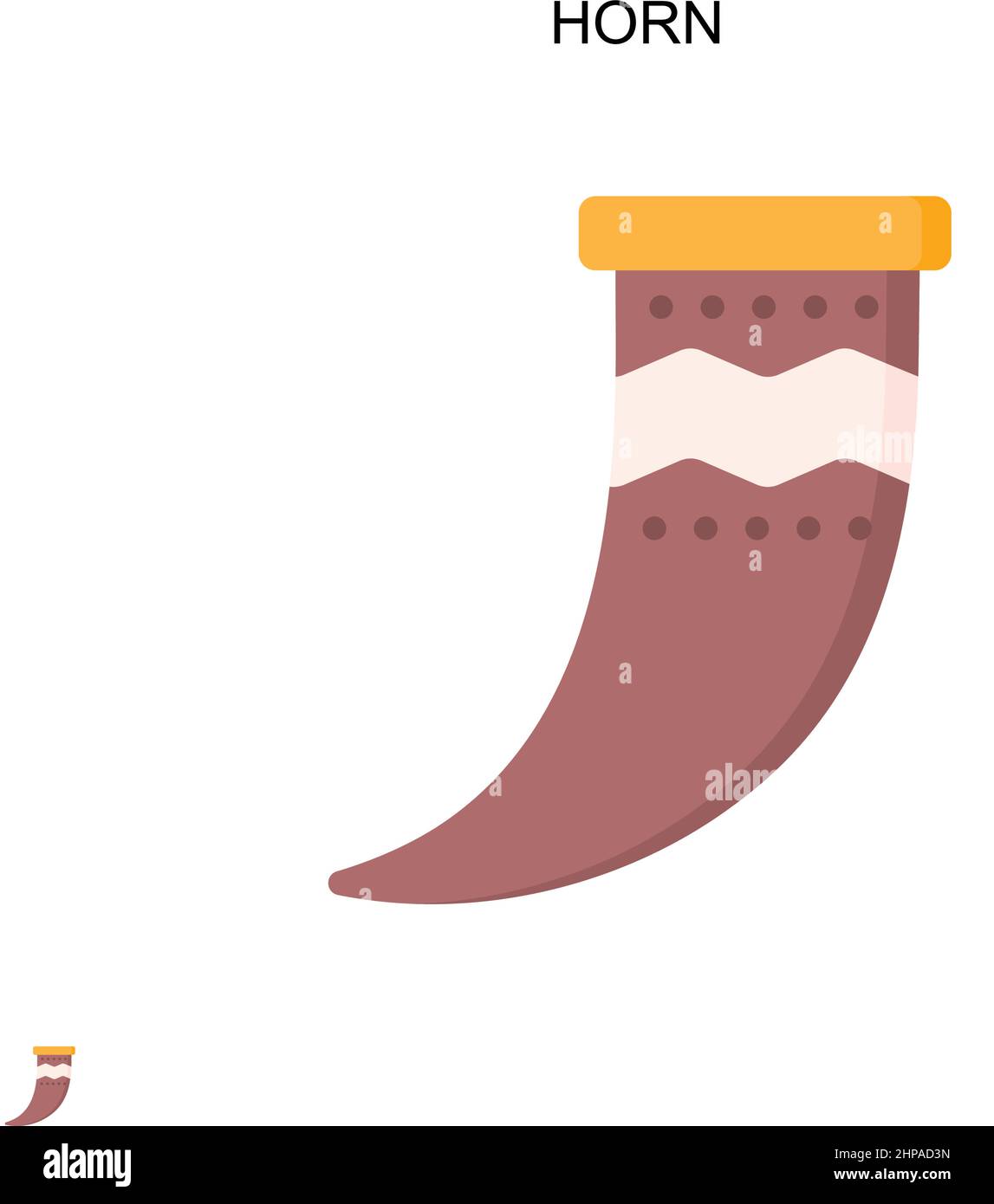 Simple horn hi-res stock photography and images - Alamy