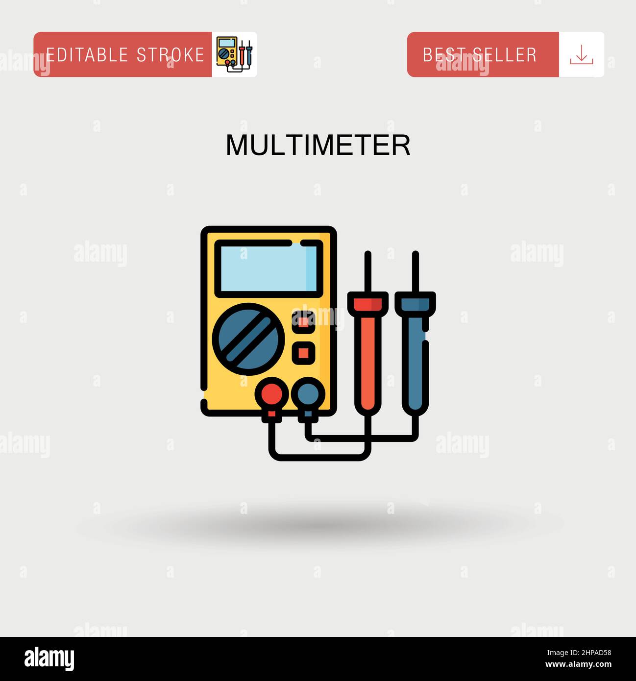 Multimeter Simple vector icon Stock Vector Image & Art - Alamy