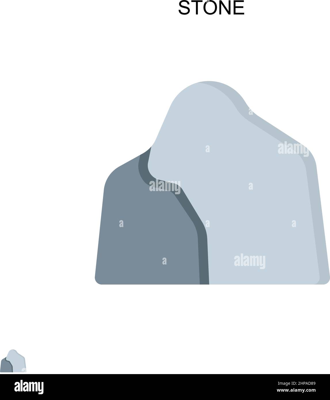 Stone Simple vector icon. Illustration symbol design template for web ...