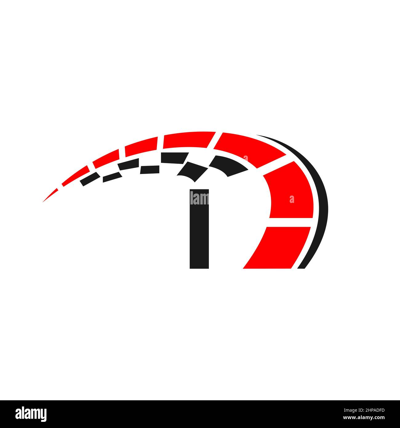 Sport Car Logo On Letter I Speed Concept. Car Automotive Template For ...