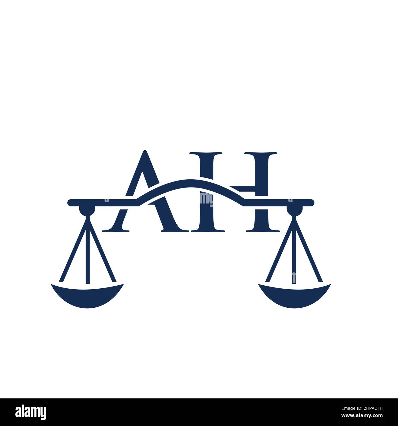 Law Firm Letter AH Logo Design. Lawyer, Justice, Law Attorney, Legal ...