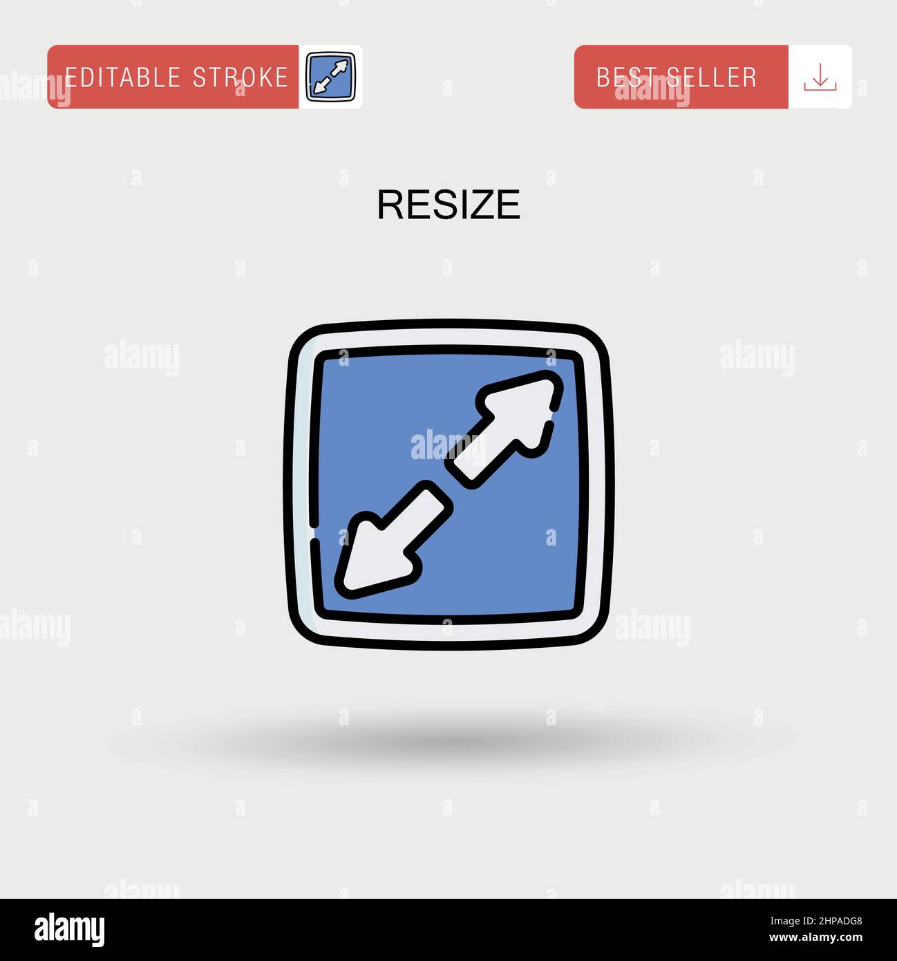 Resize Simple vector icon Stock Vector Image & Art - Alamy