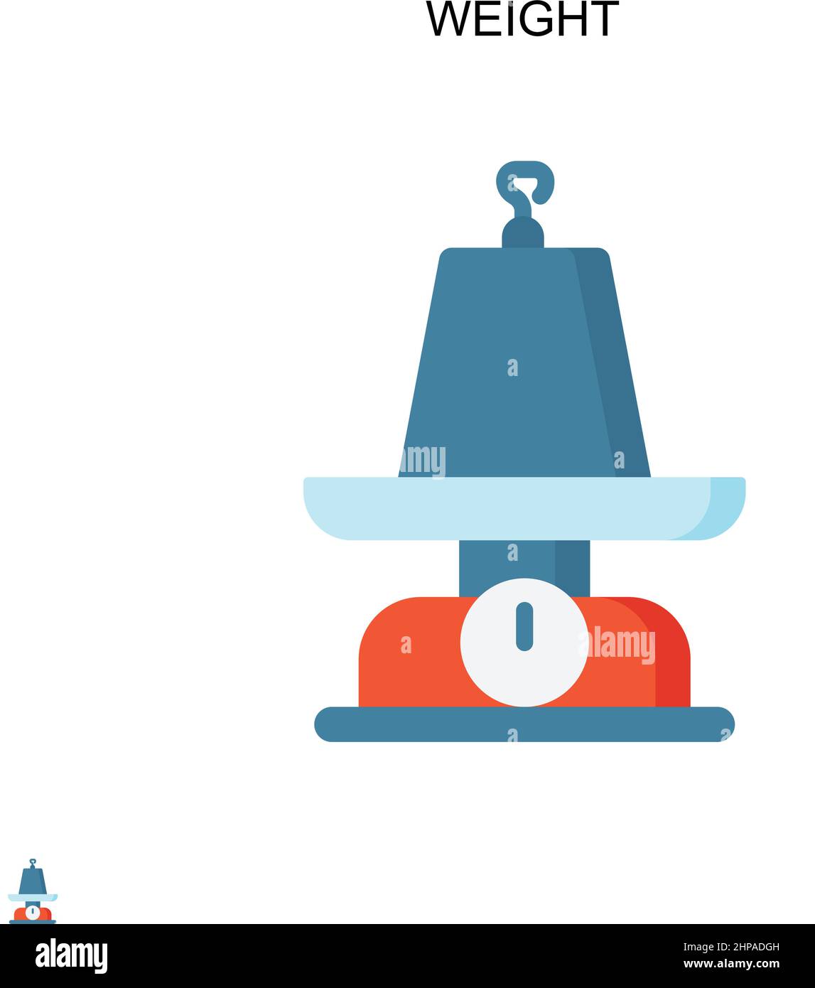 Weight Simple vector icon. Illustration symbol design template for web ...