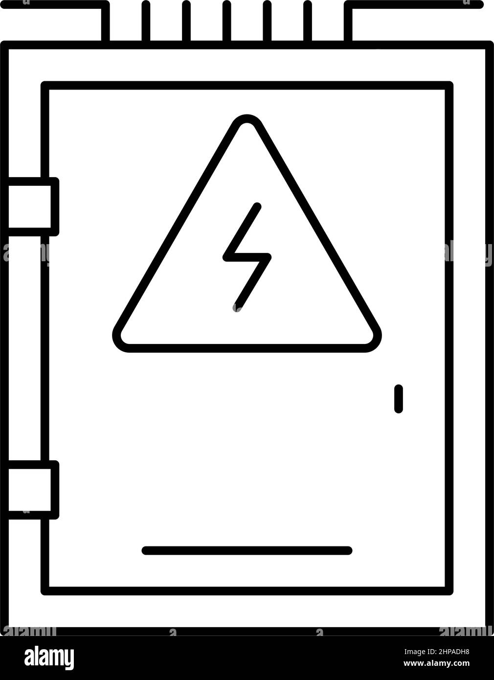 electrical box line icon vector illustration Stock Vector Image & Art ...