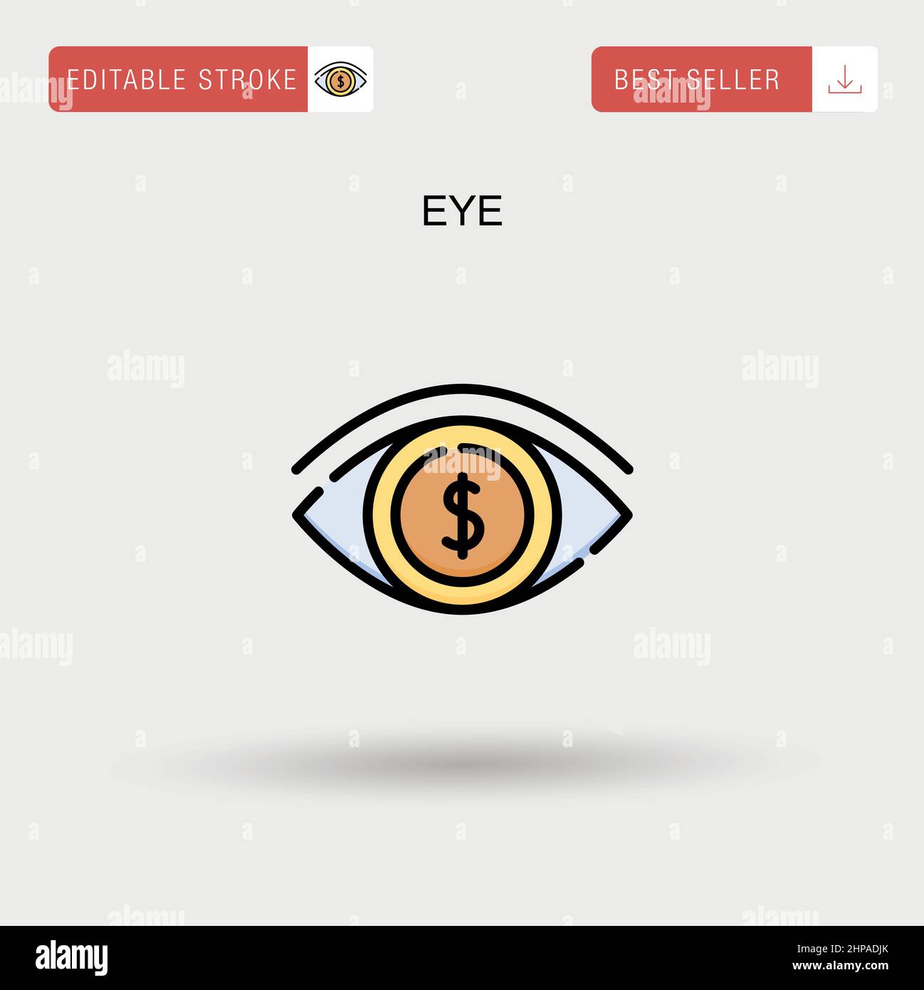 Eye Simple vector icon Stock Vector Image & Art - Alamy