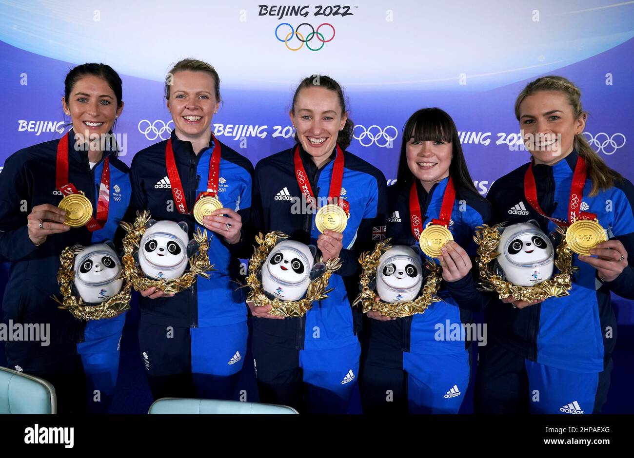 Great Britain's Eve Muirhead, Vicky Wright, Jennifer Dodds, Hailey Duff ...