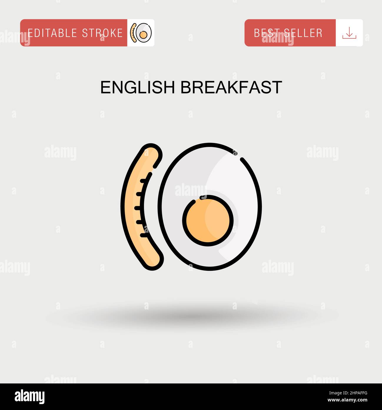 Food breakfast top view Stock Vector Images - Alamy