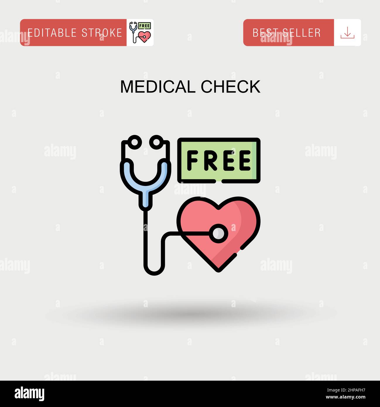Medical check Simple vector icon Stock Vector Image & Art - Alamy