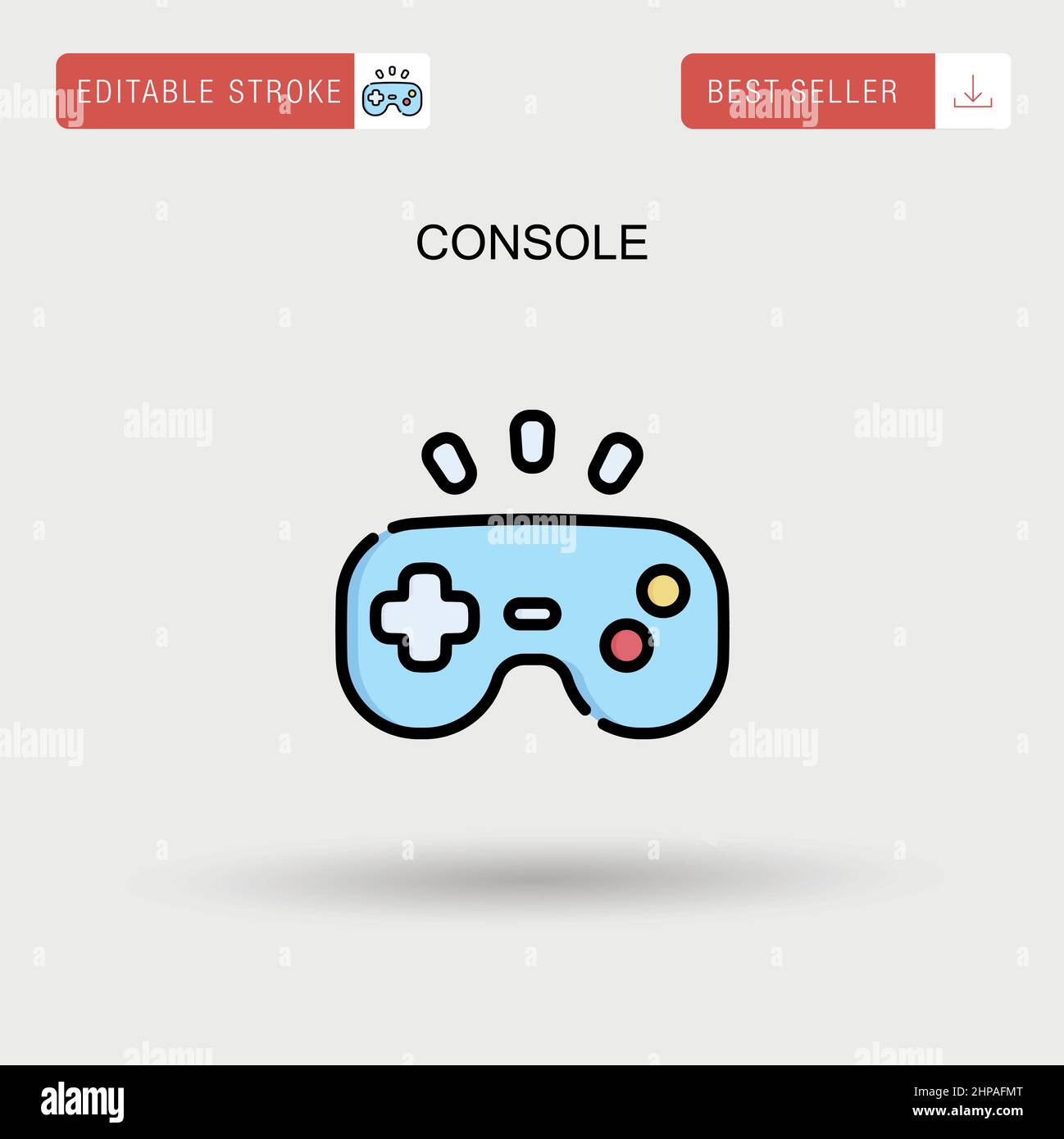 Console Simple vector icon Stock Vector Image & Art - Alamy