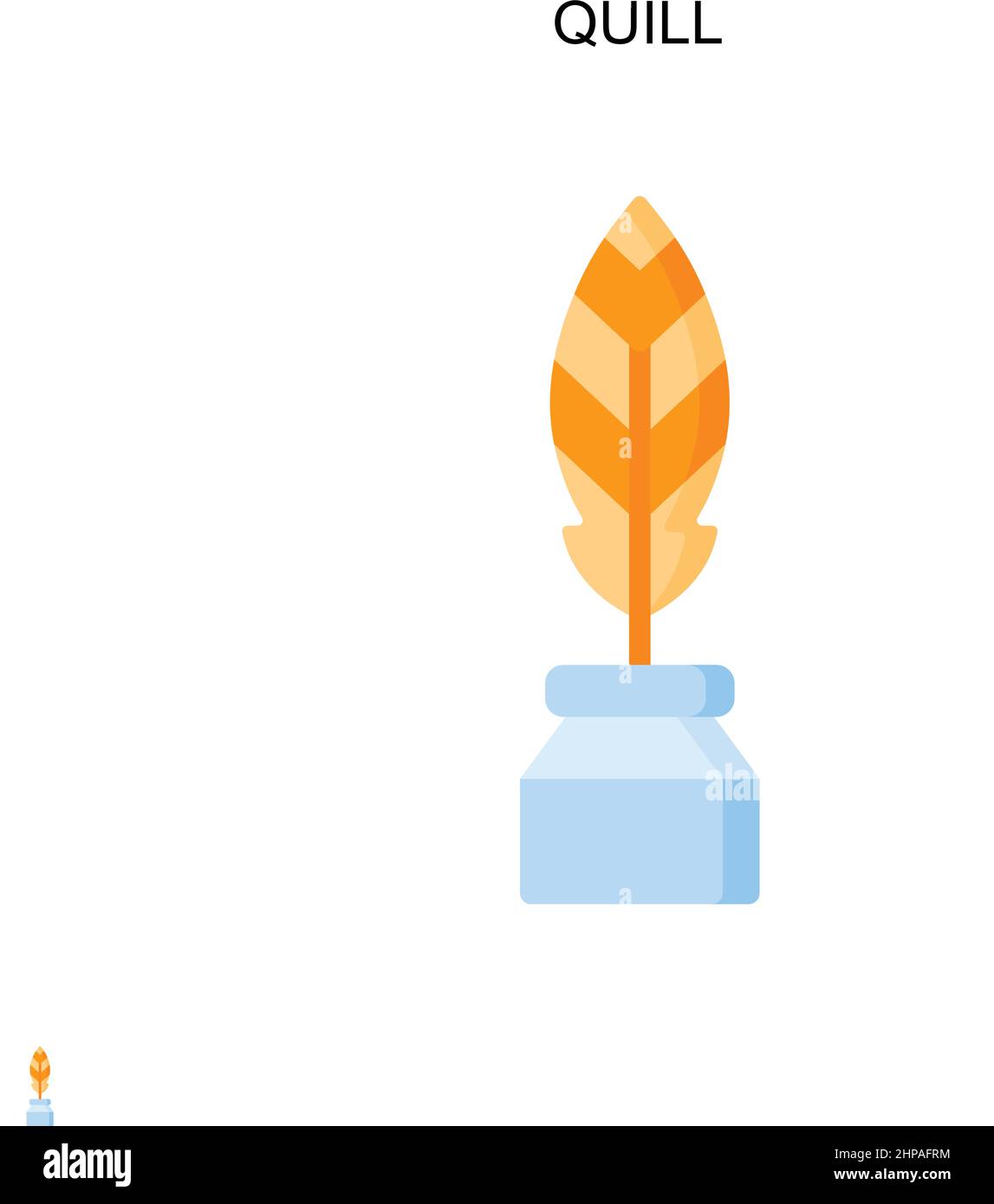 Quill logo hi-res stock photography and images - Alamy