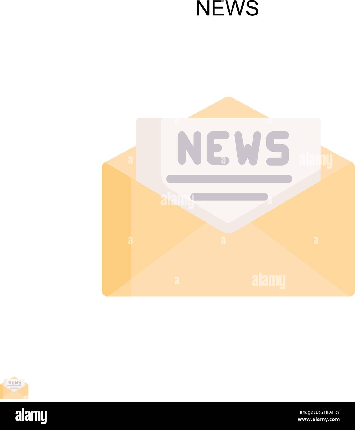 News Simple vector icon. Illustration symbol design template for web ...
