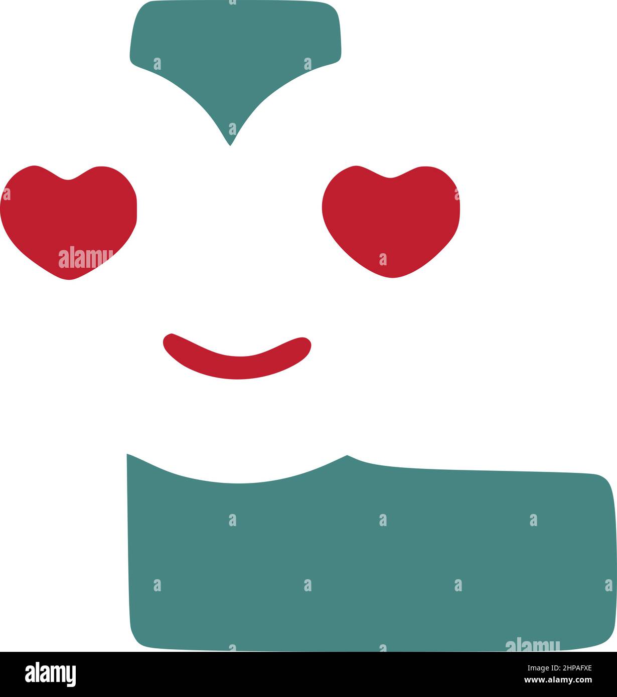 Letter l in love is a cute smiley in doodle style Stock Vector Image ...