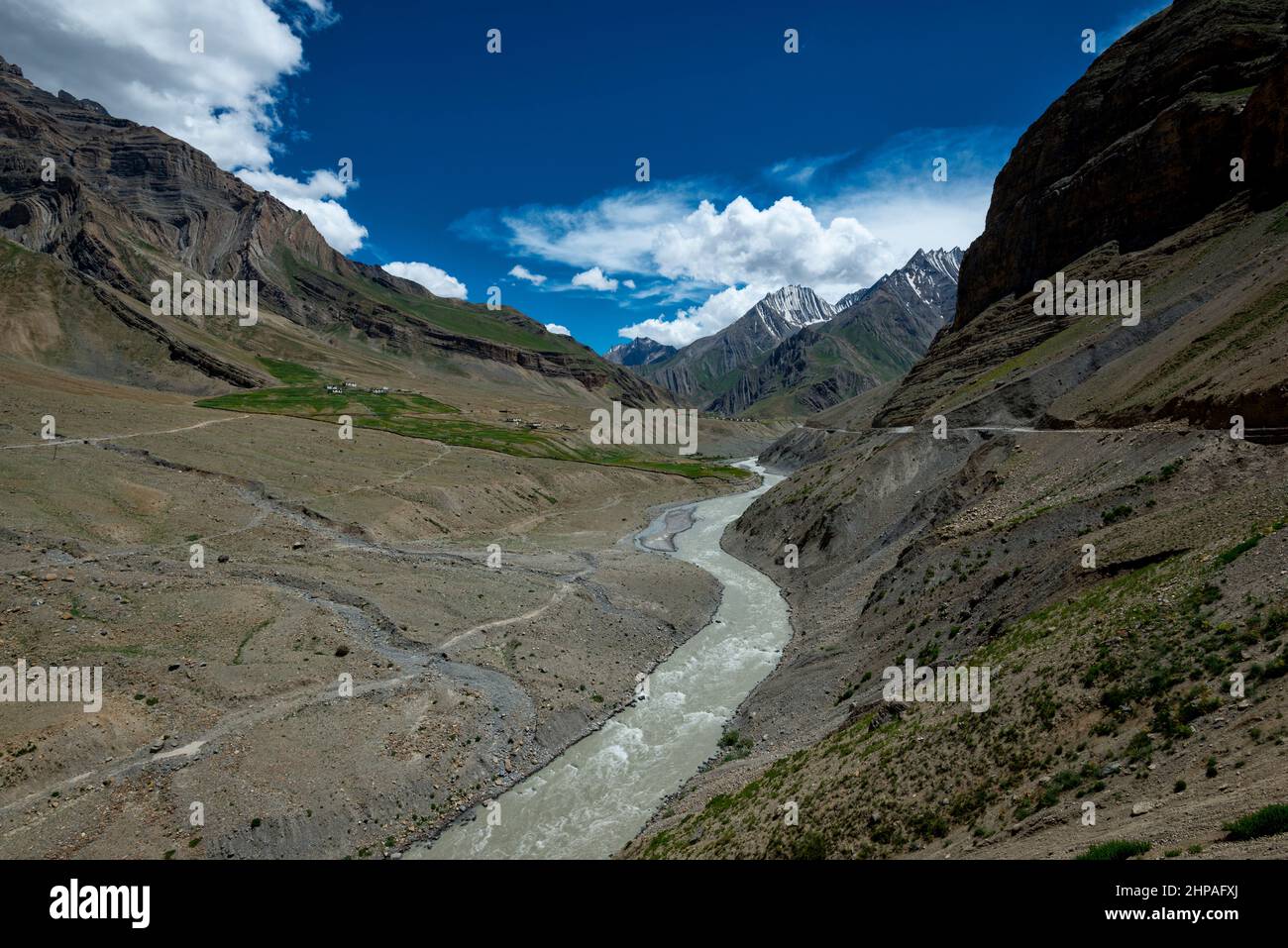 Pin River in Pin Vally, Spiti Valley, Himachal Pradesh, India Stock ...