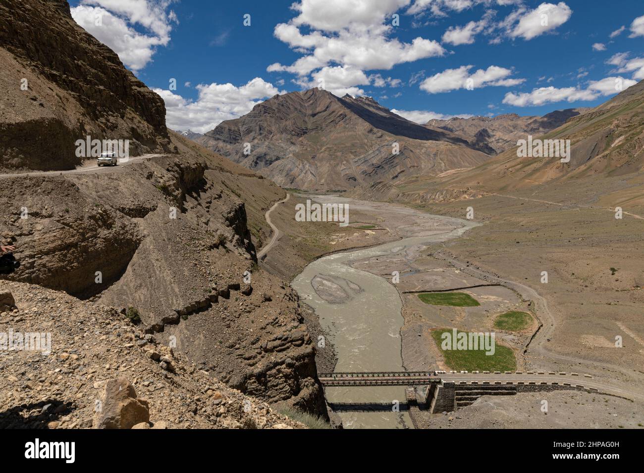 Pin valley near Mud, Spiti Valley, Himachal Pradesh, India Stock Photo ...