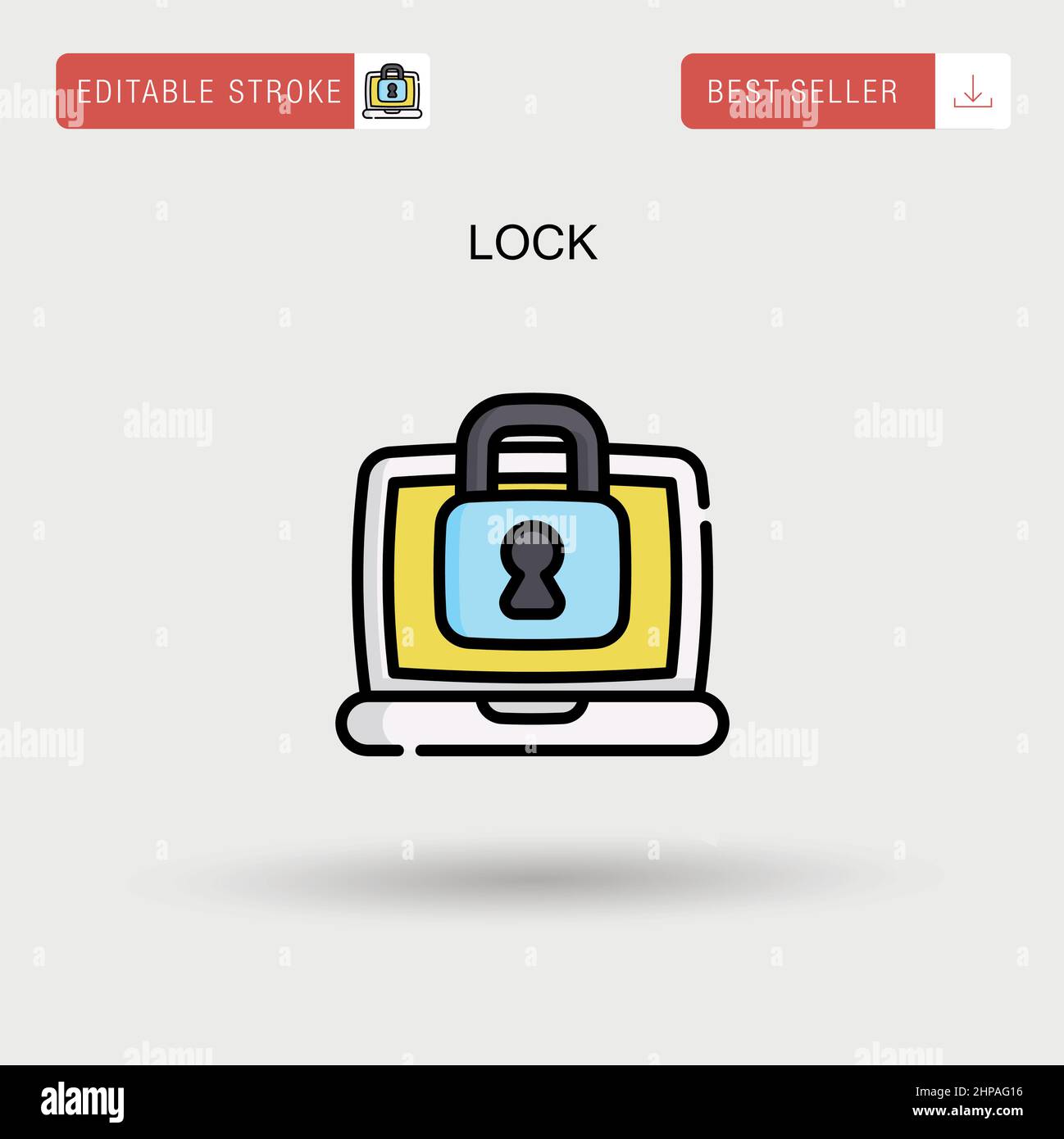 Lock Simple vector icon Stock Vector Image & Art - Alamy