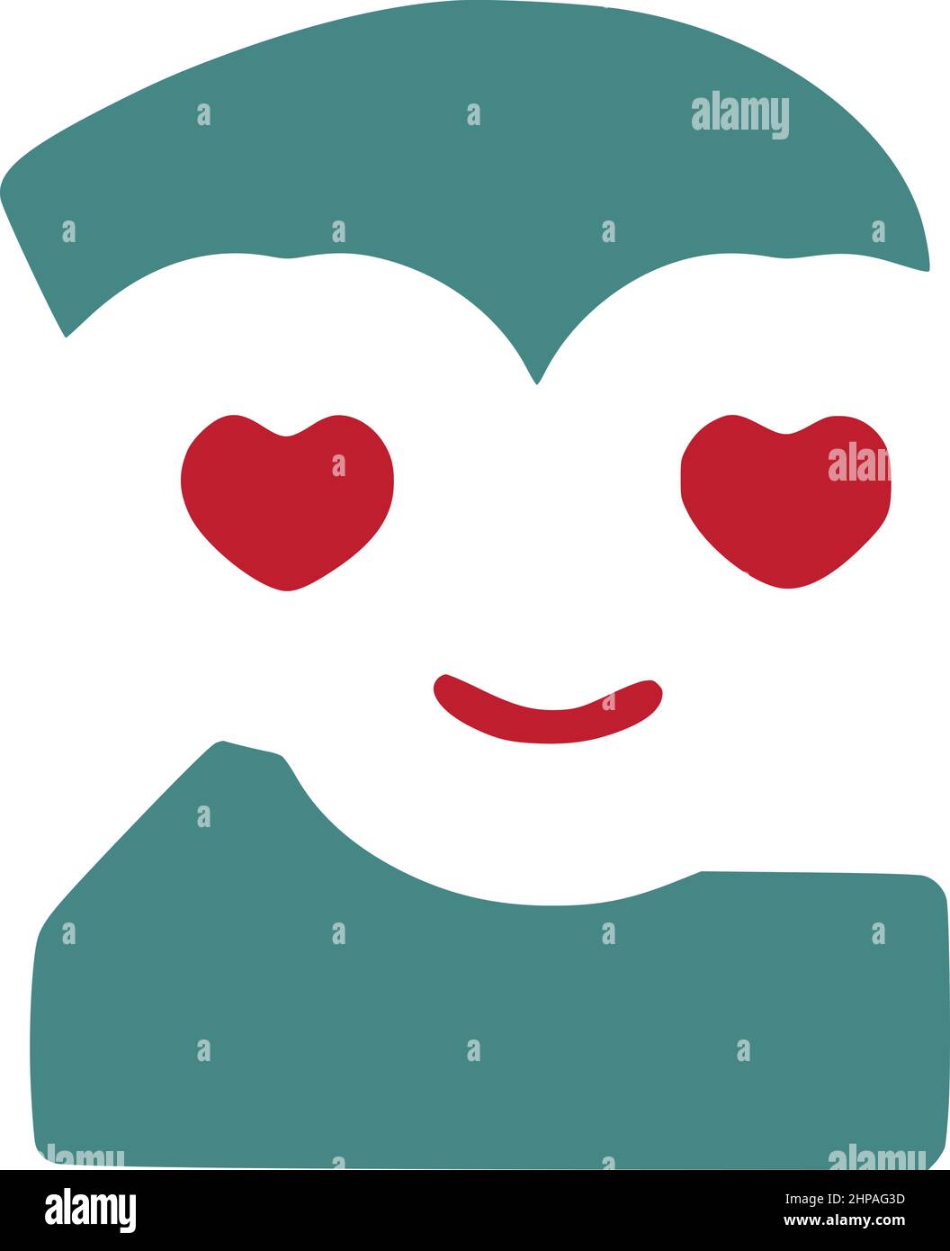 Number 2 in love cute smiley in doodle style Stock Vector Image & Art ...