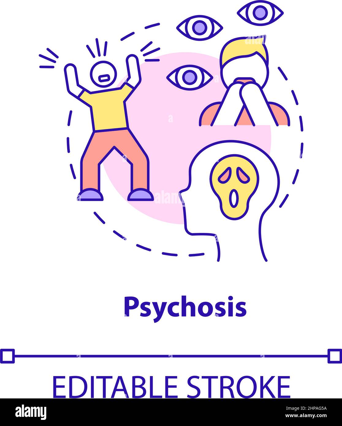 Psychosis concept icon Stock Vector Image & Art - Alamy
