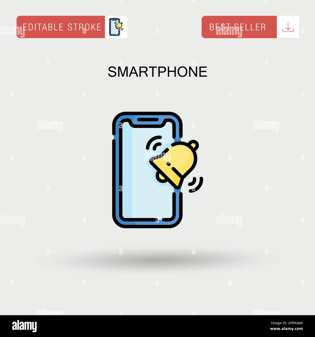 Smartphone Simple vector icon Stock Vector Image & Art - Alamy