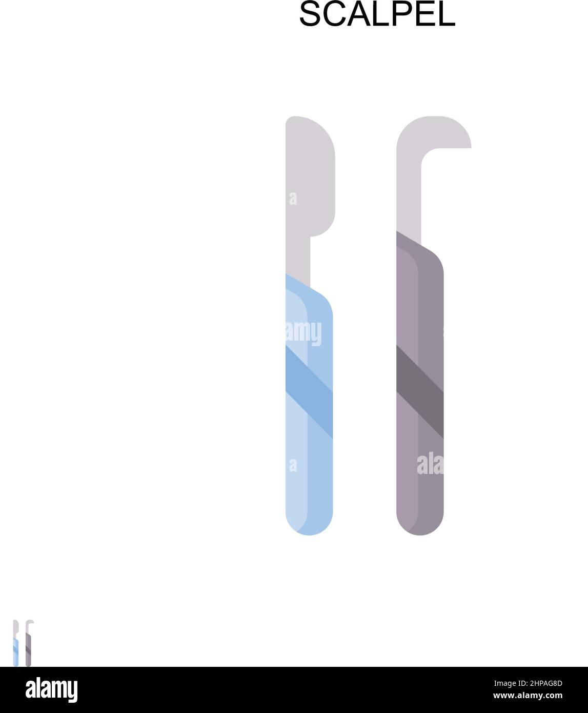 Scalpel Simple vector icon. Illustration symbol design template for web ...