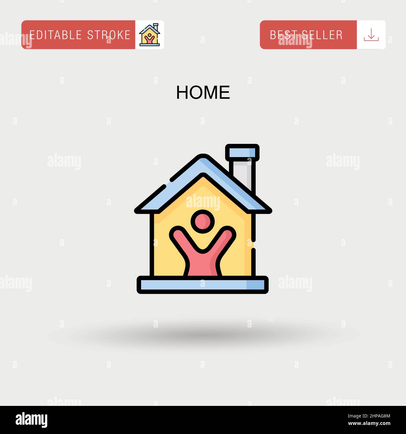 Home Simple vector icon Stock Vector Image & Art - Alamy